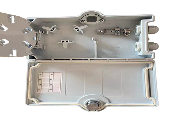 FTTH 4 Core Optical Fiber Distribution wall Box, IP65, PC+ABS material
