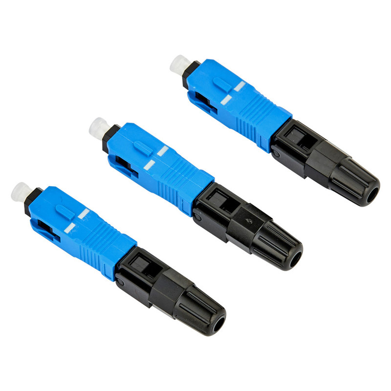 Fiber Optic SC Type Quick Assembly Connector Single Mode