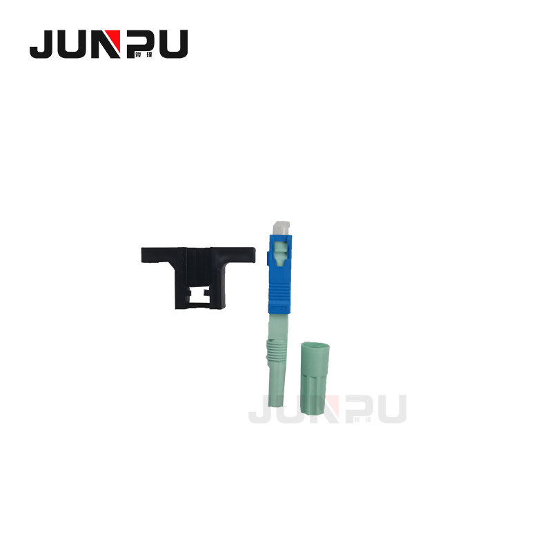 SC UPC Blue Single Mode Fiber Optic Cable Connector Types Quick ...