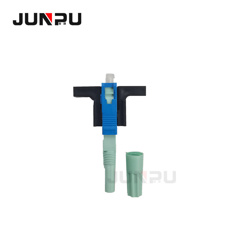 SC UPC Blue Single Mode Fiber Optic Cable Connector Types Quick ...