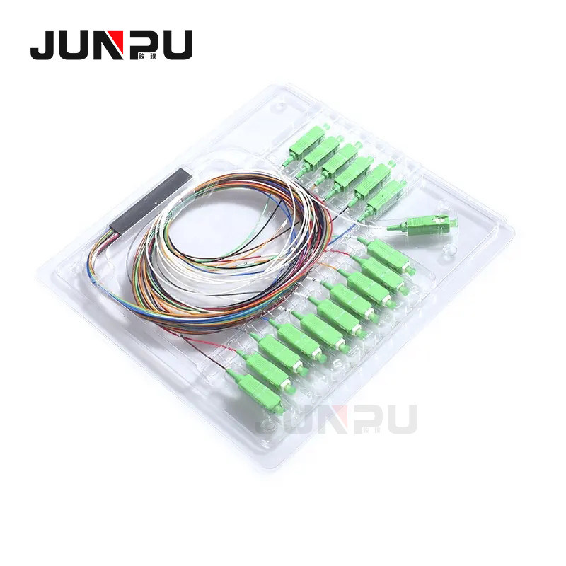 colorful 1x16 Fiber Optic Plc Splitter SC APC Type single mode LSZH