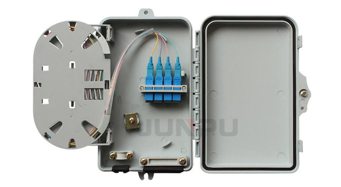 4 Core Optical Fiber Distribution Box ABS Material