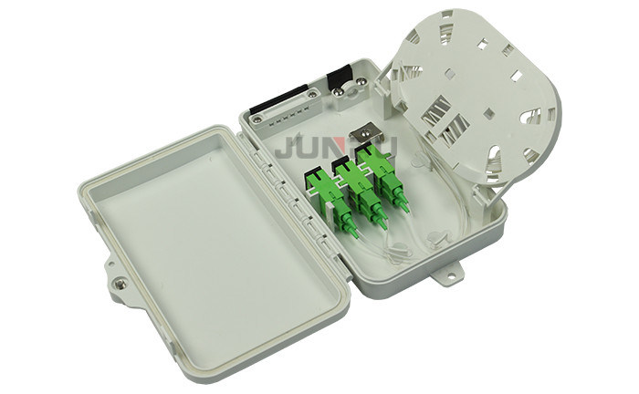 FTTH 6 core Fiber Optic Termination Box with adapter , LSZH, IP55