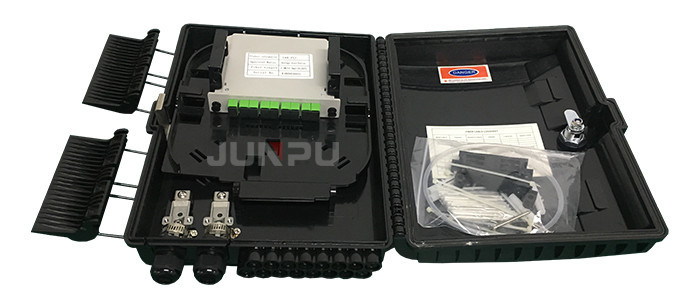 FTTH Outdoor Fiber Optic Distribution Box 16 core with cassette splitter