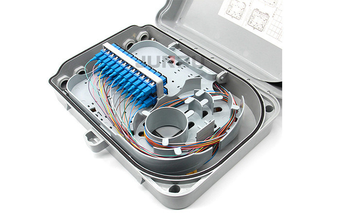 FTTH 24 Core Optical Fiber Termination Box with SC adapter, full load