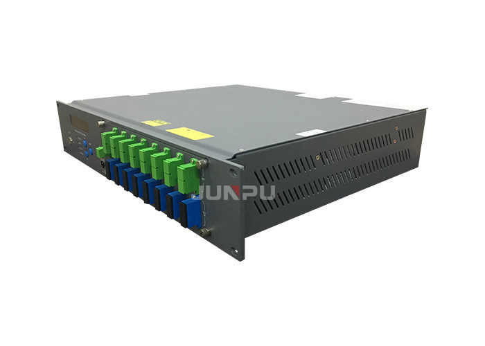 FTTH GPON Pon Catv Edfa Combiner Wdm 16 Port With Per Port 18dbm 2U Rack