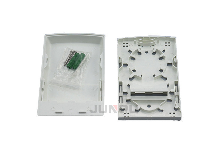 wall mount 2 port Fiber Access Terminal Box FTTH ABS material IP65