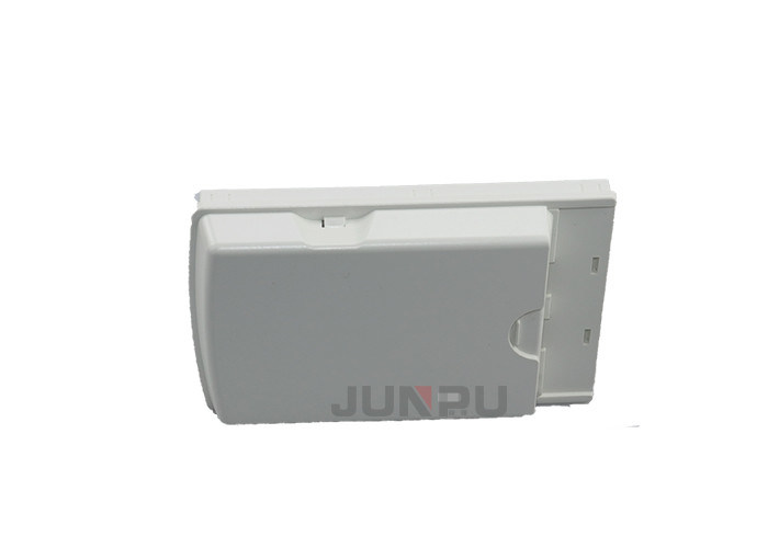 2 port Wall Mounted Fiber Optic Termination Panel Rosette PC+ABS Material