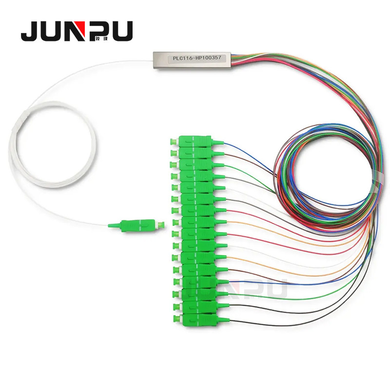 colorful 1x16 Fiber Optic Plc Splitter SC APC Type single mode LSZH