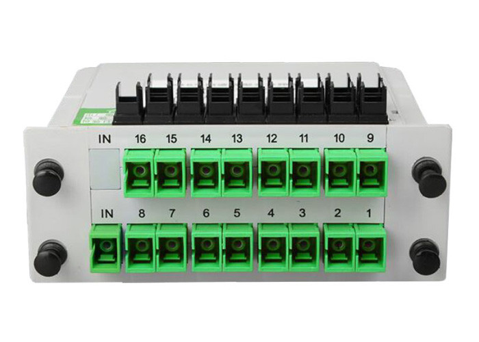 1x16 Plc Fiber Optic Splitter Box, SC APC Cassette fiber splitter plug-in